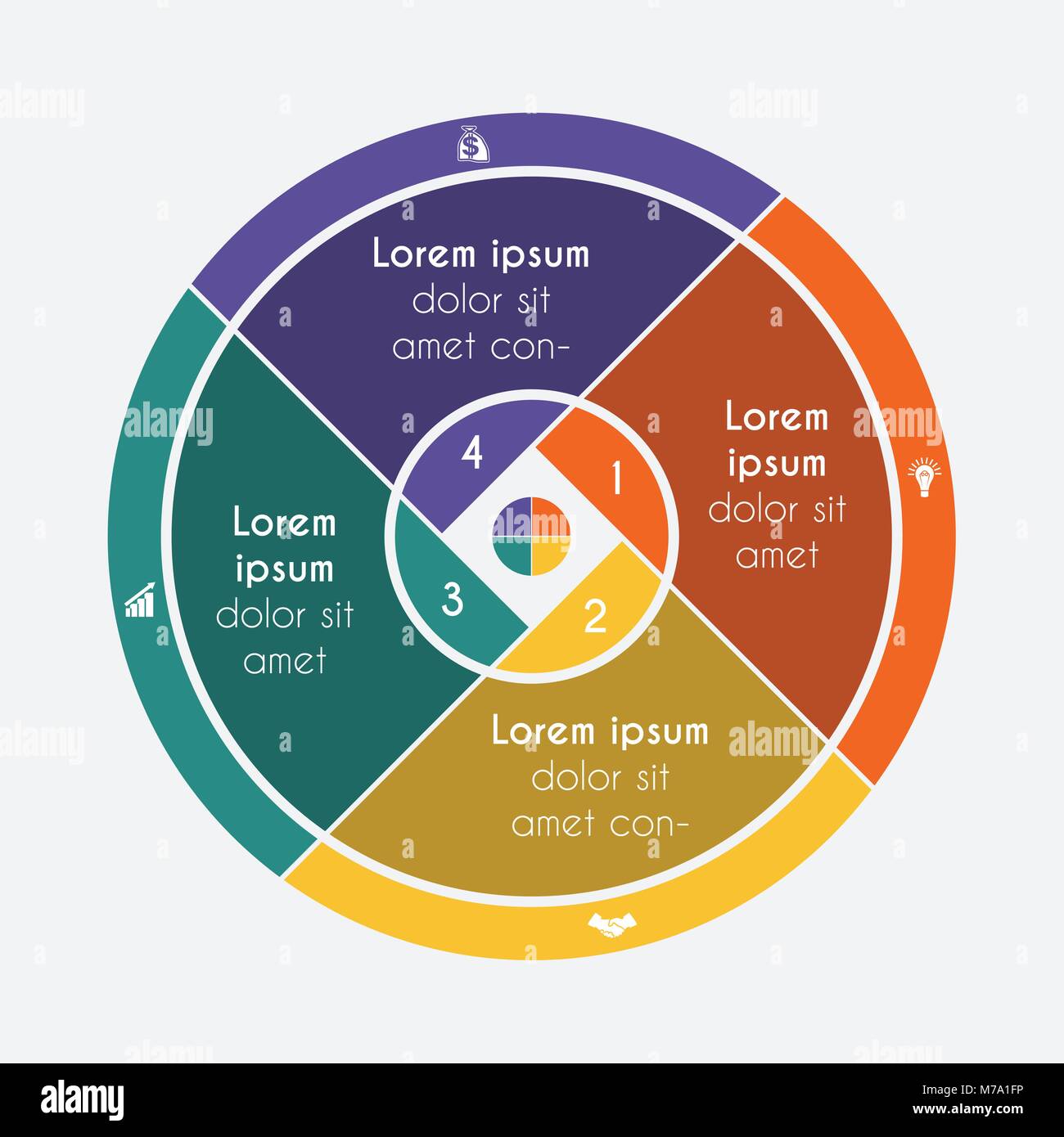 Vector illustration infographies éléments modèle plat universel ...