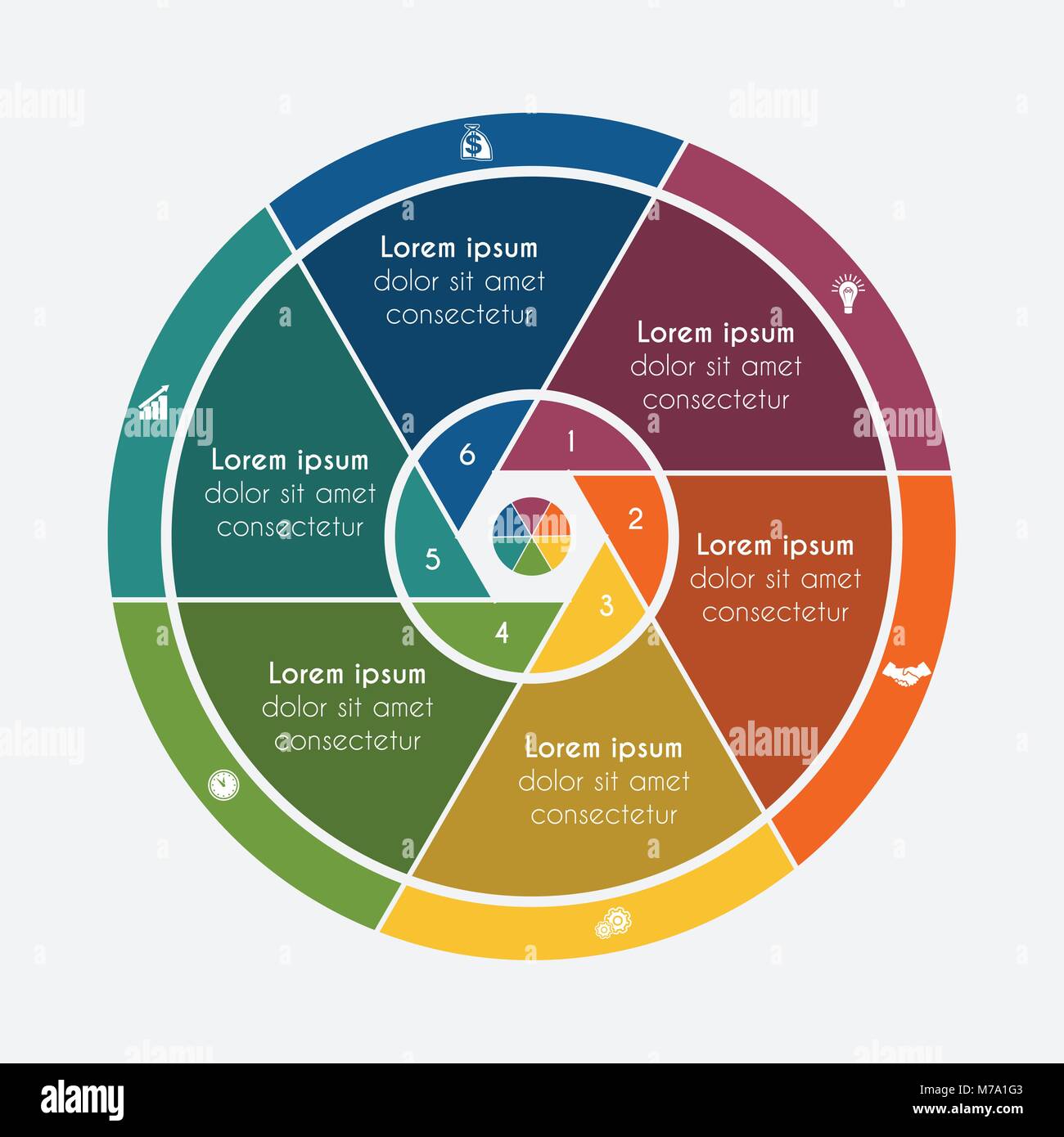 Vector illustration infographies éléments modèle plat universel ...