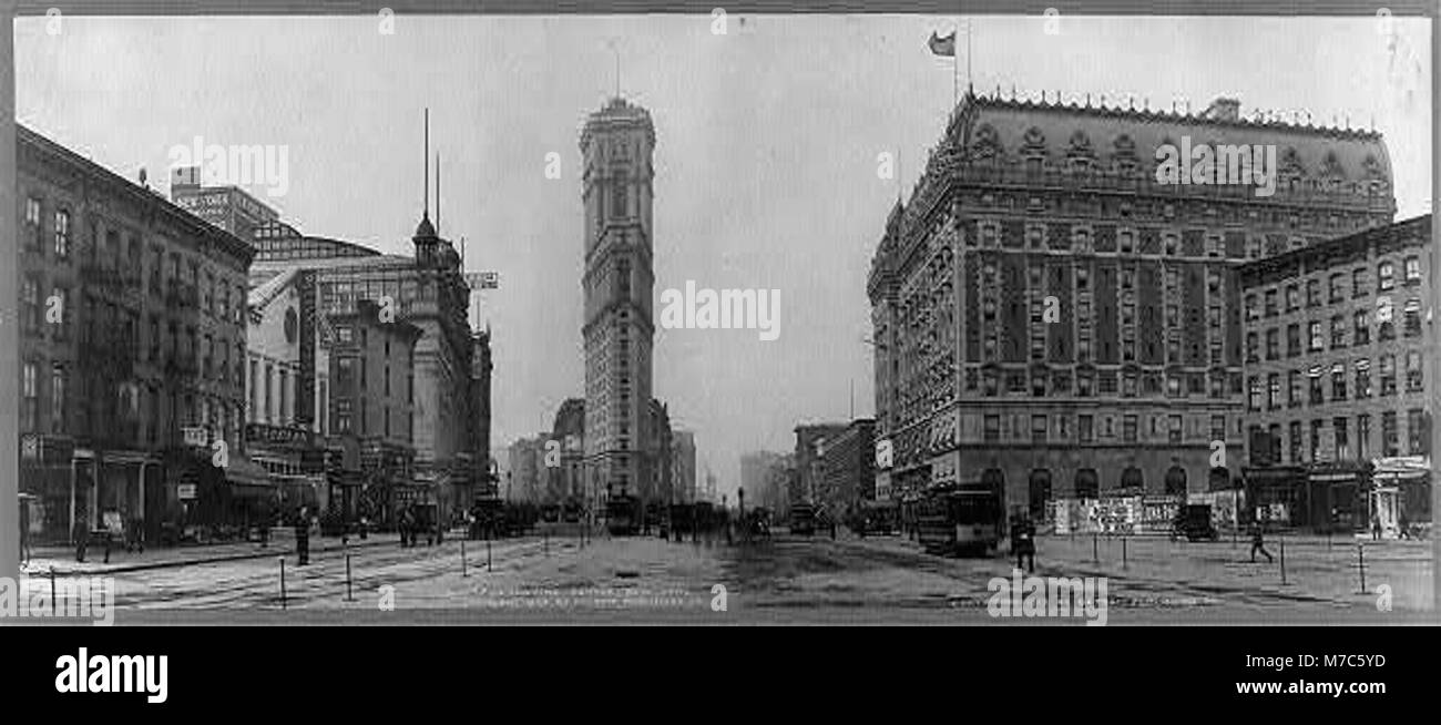 Times square new york 1900s Banque d'images noir et blanc - Alamy