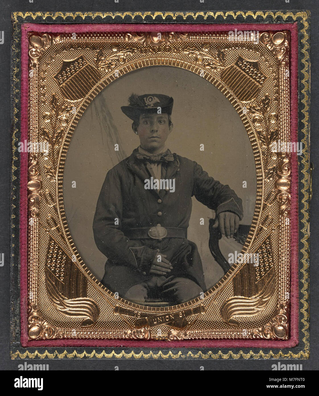 Une photographie d'un soldat non identifié en uniforme de l'Union du 2e ...