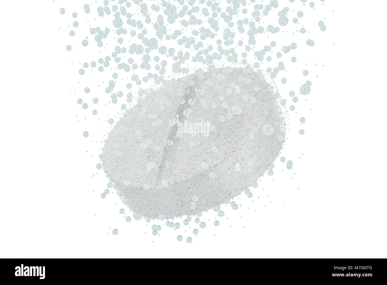 Comprimé effervescent comprimé soluble dans l'eau, rendu 3D Photo Stock ...