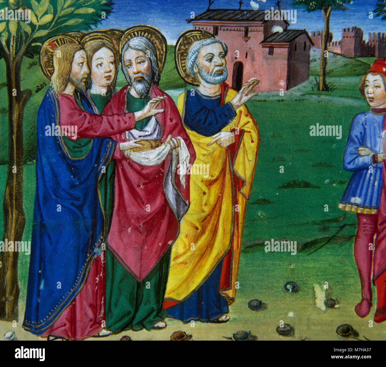 Les disciples demandent à Jésus de leur permettre d'aller acheter de la ...