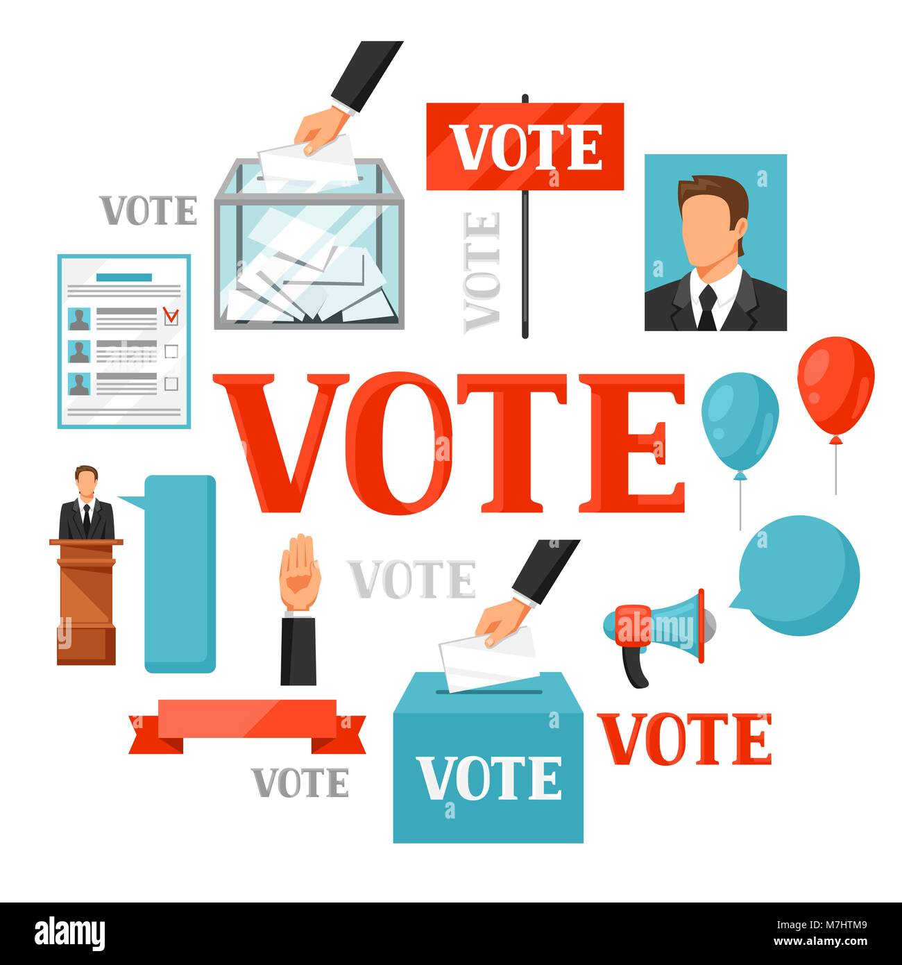 Election leaflets Banque d'images vectorielles - Alamy