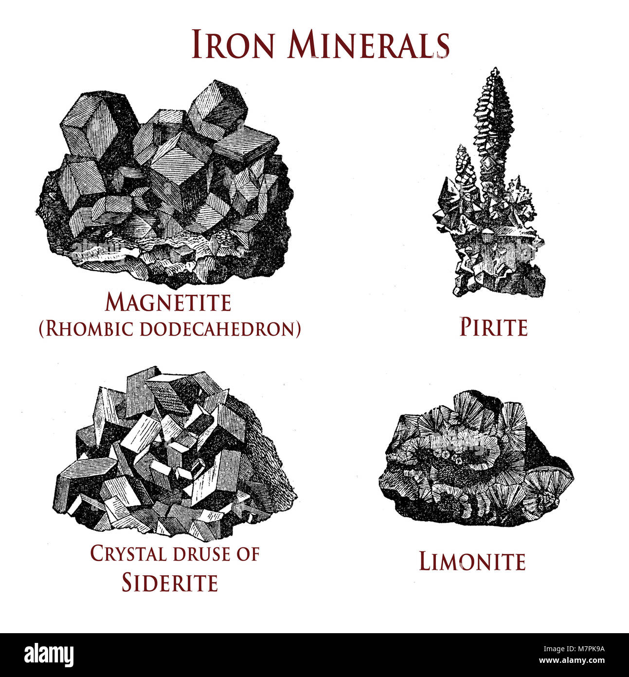 Magnetite and mineral Banque de photographies et d’images à haute ...