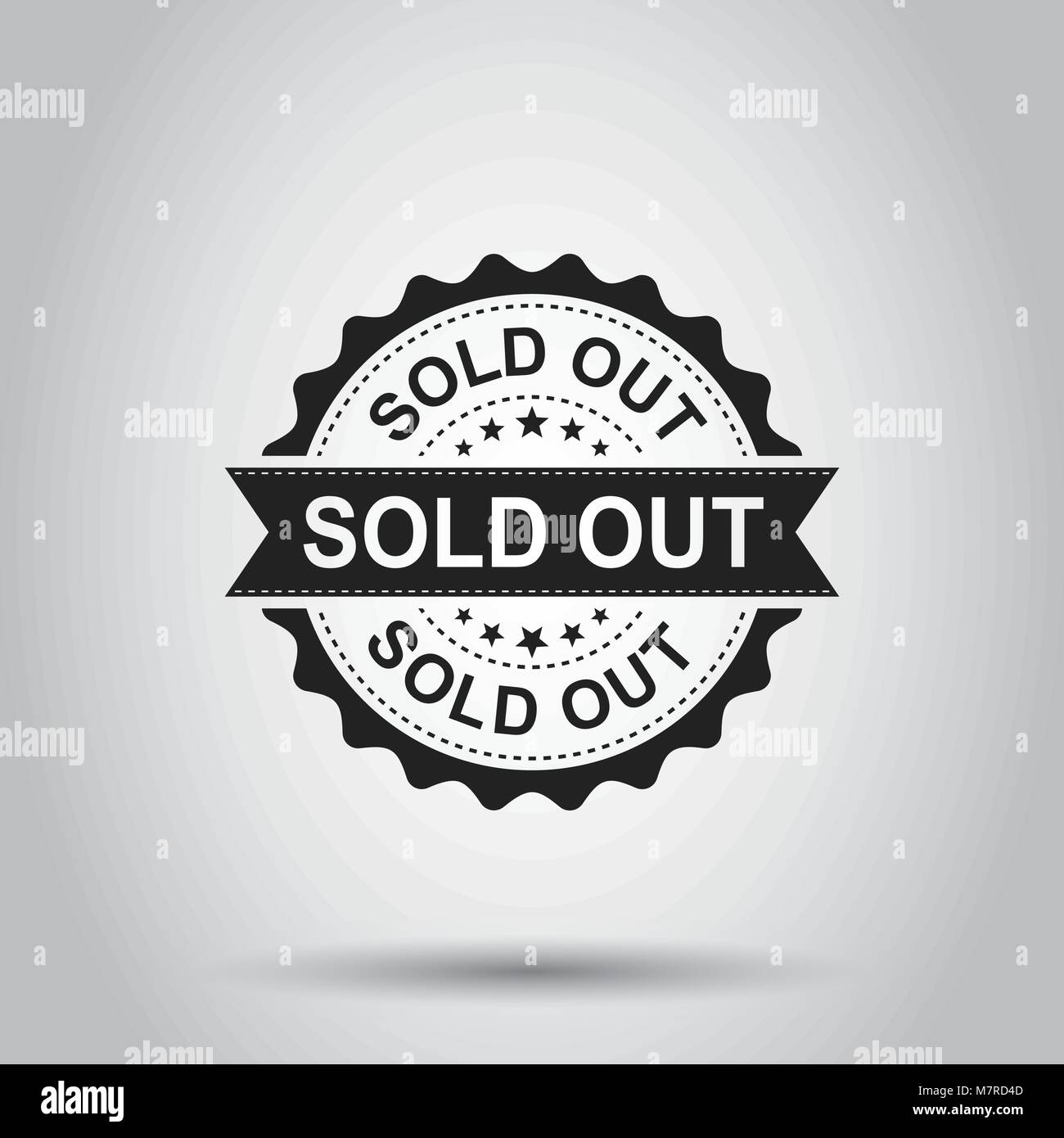 Vendu grunge rubber stamp. Vector illustration sur fond blanc. Concept ...