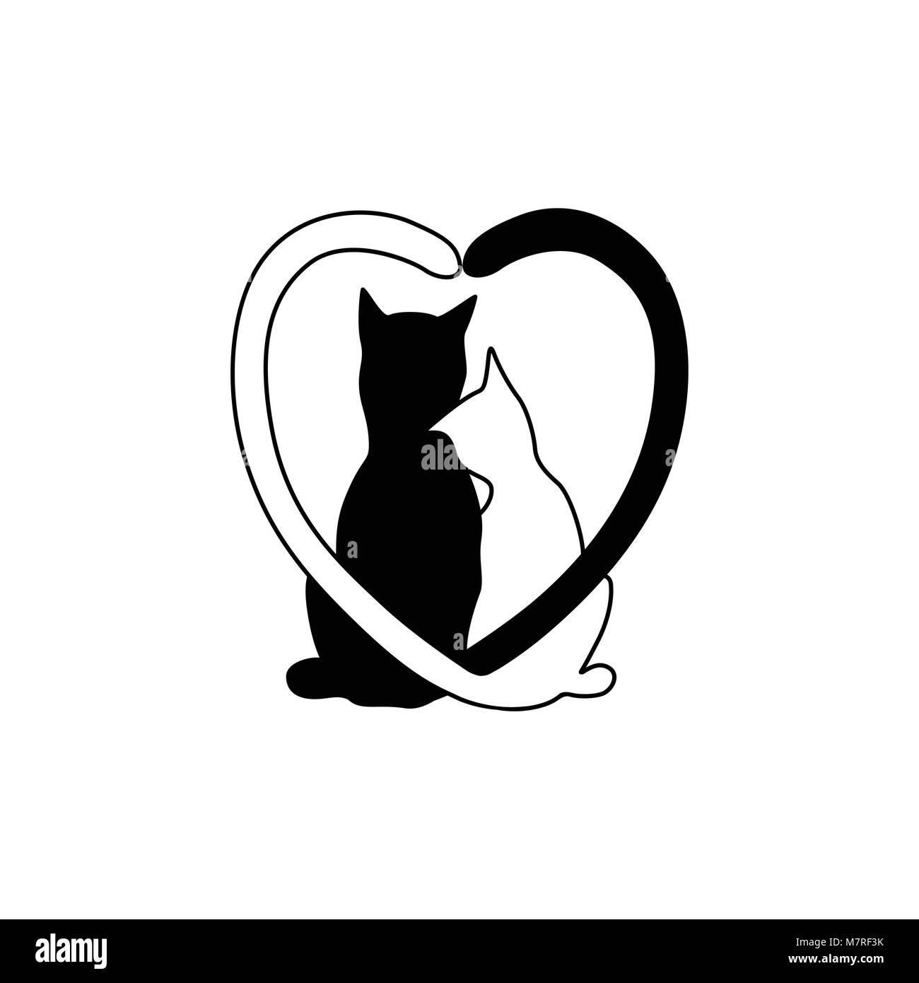 Queues de coeur Banque d'images détourées - Alamy