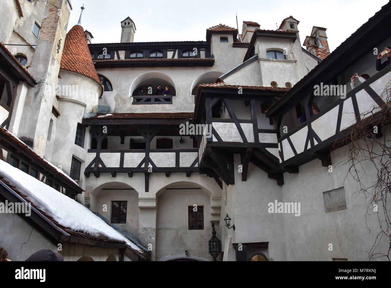 Bran, Roumanie. Le 4 février 2017. L'intérieur du château de Bran ...