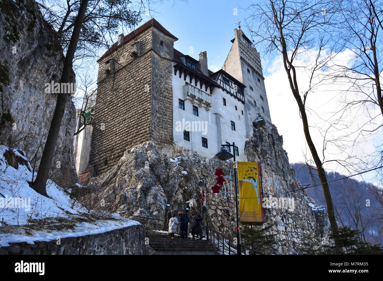 Bran, Roumanie. Le 4 février 2017. Le Château de Bran (Castelul Bran ...