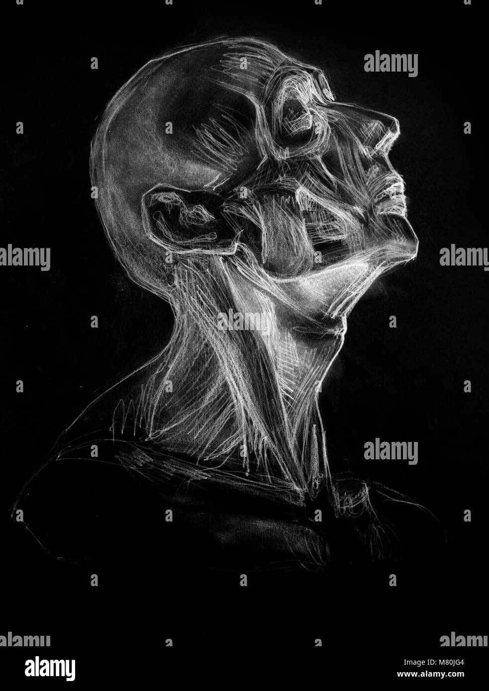 Dessin au crayon, dessin au crayon, croquis croquis Photo Stock - Alamy