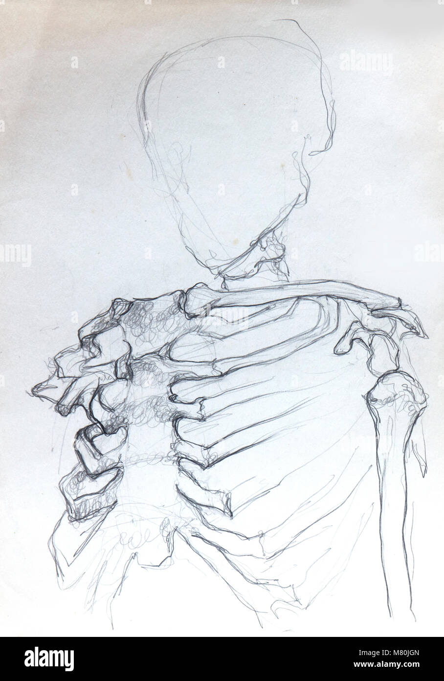 Dessin au crayon, dessin au crayon, croquis croquis Photo Stock - Alamy