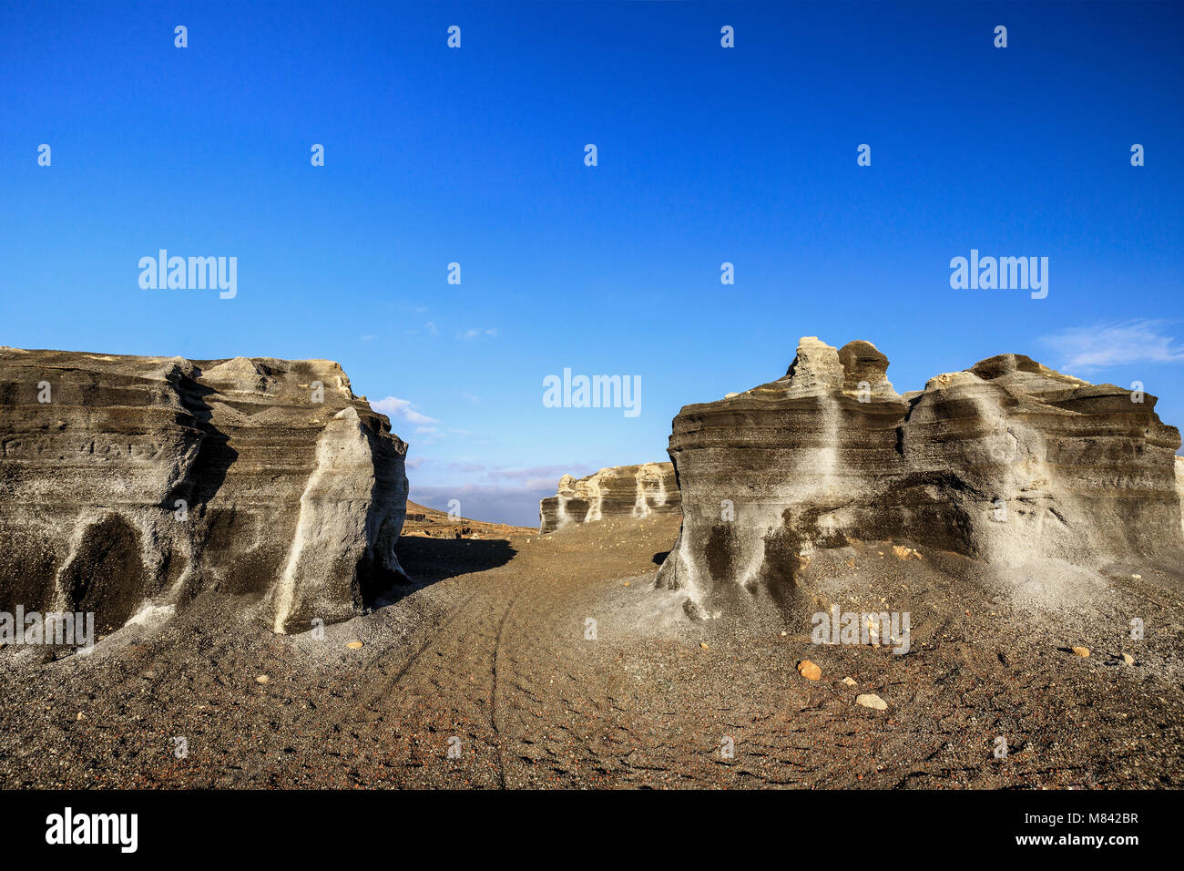Roche volcanique stratifiée Banque de photographies et d’images à haute ...