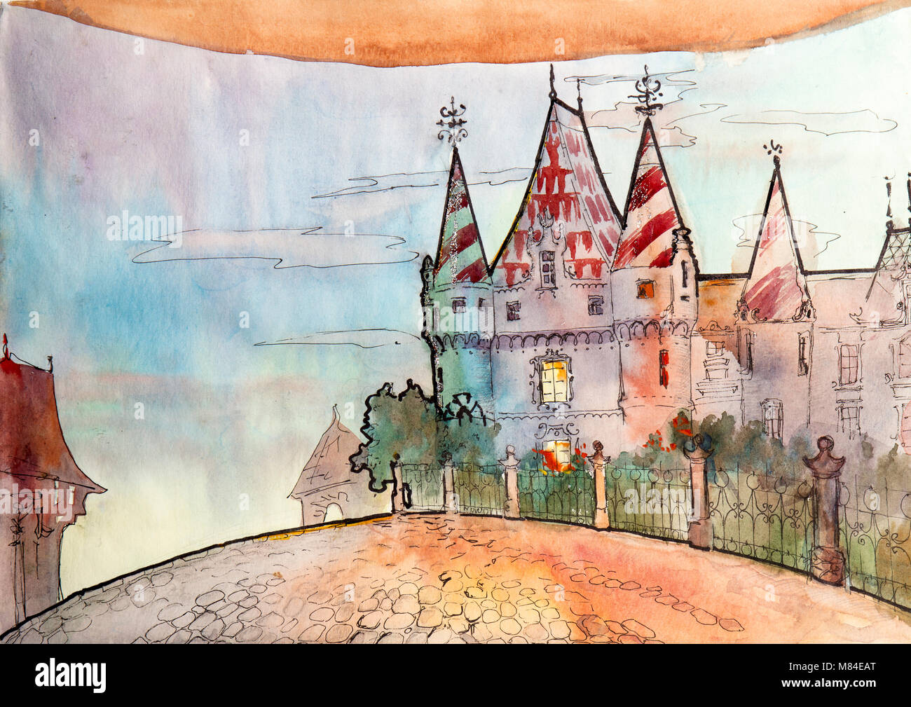 Dessin au crayon, croquis Photo Stock - Alamy