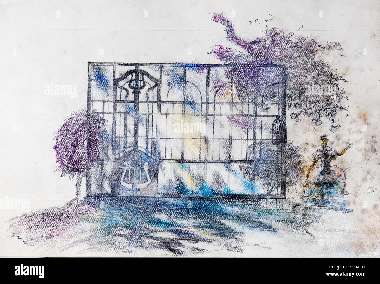 Dessin au crayon, croquis Photo Stock - Alamy