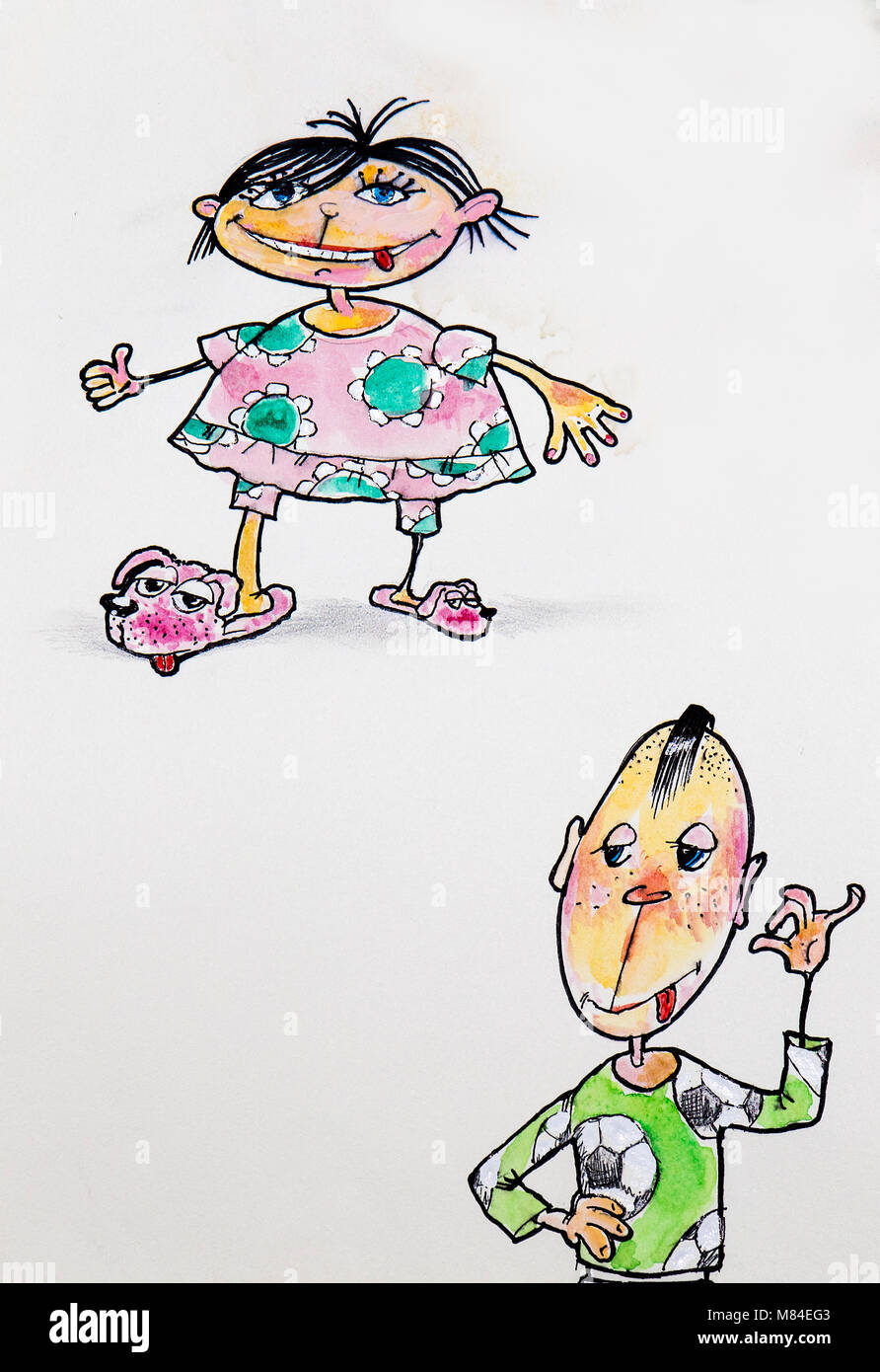 Dessin au crayon, croquis Photo Stock - Alamy