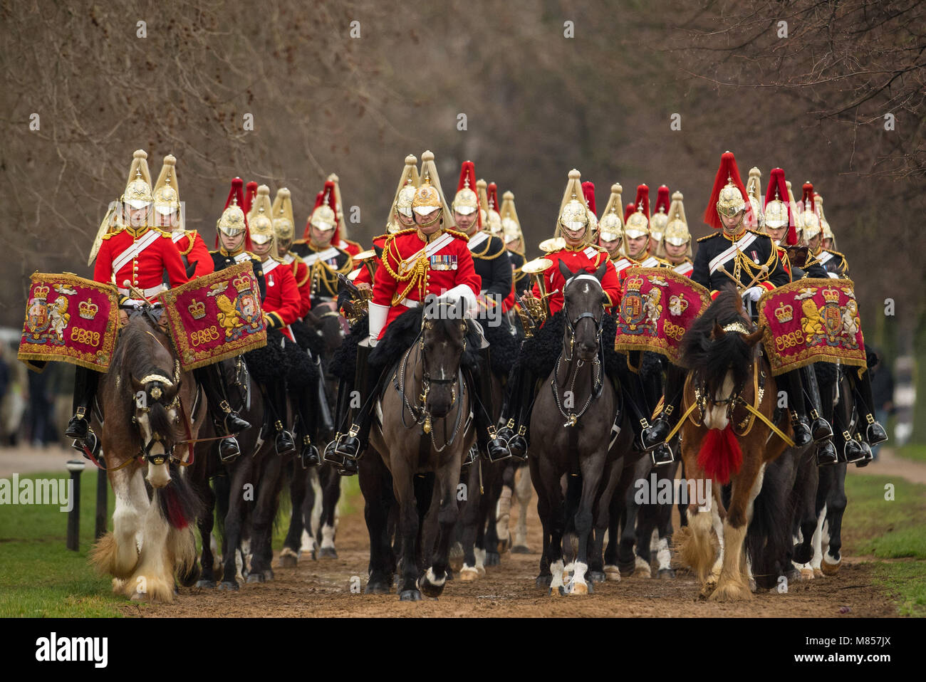 La cavalerie de la maison de bande arrive Banque de photographies et d ...