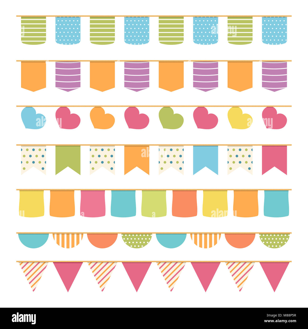 Avec banderoles et drapeaux Banque d'images détourées - Alamy