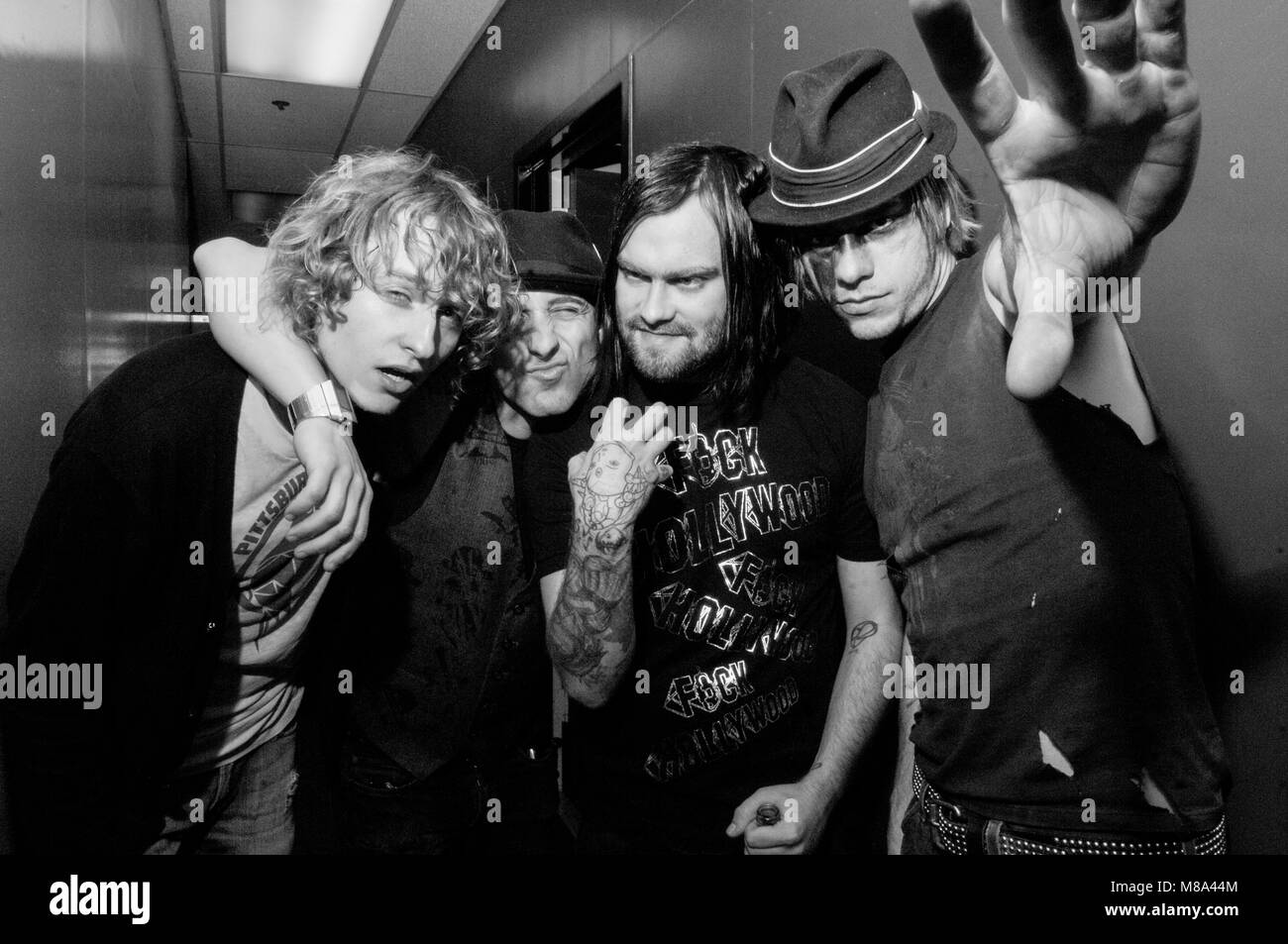 (L-R) Vince Scheuerman de Army of Me, Bert McCracken, de l'Utilisé ...