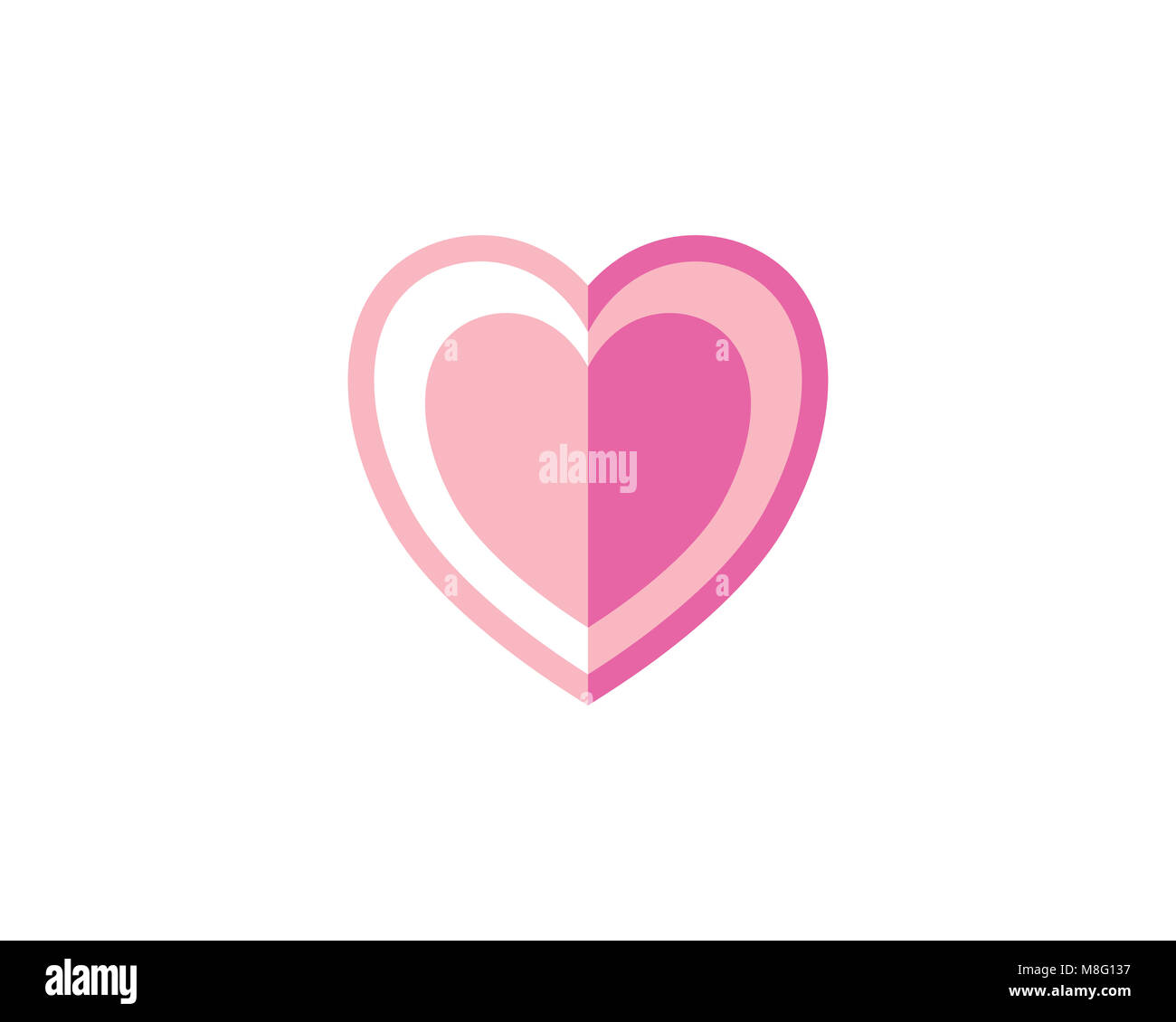 Est un symbole qui symbolise le sentiment d'un coeur aimant Photo Stock ...