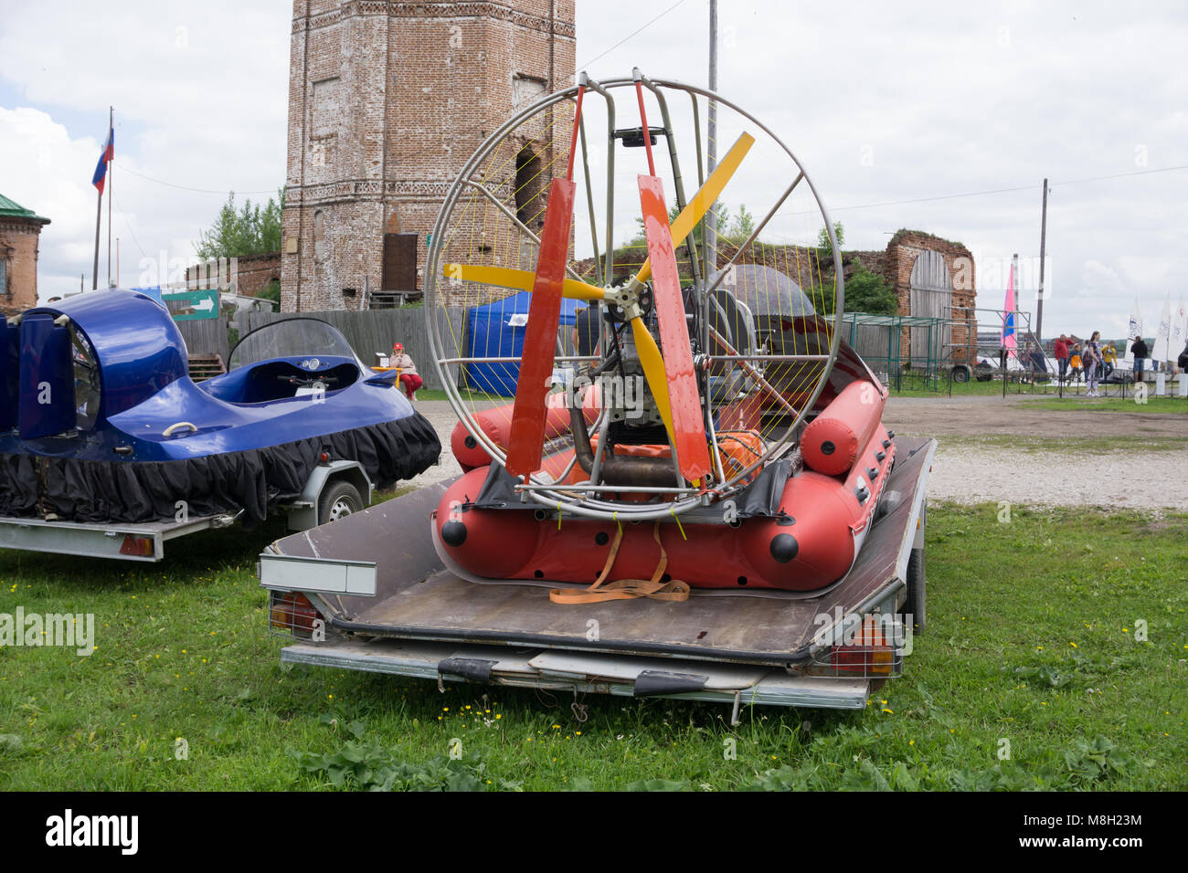 The inventor of the hovercraft Banque de photographies et d’images à ...