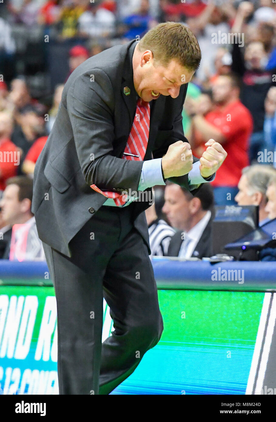 17 mars 2018 : Texas Tech Red Raiders entraîneur en chef Chris Beard au ...