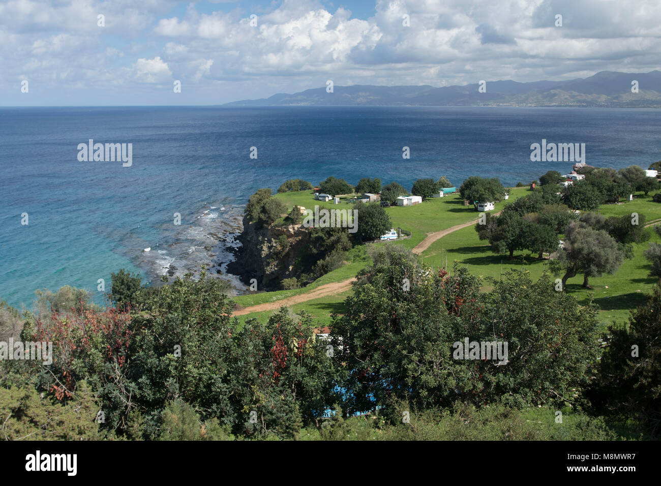 Paysage de la péninsule d'Akamas vers Polis au printemps, polis, Chypre ...