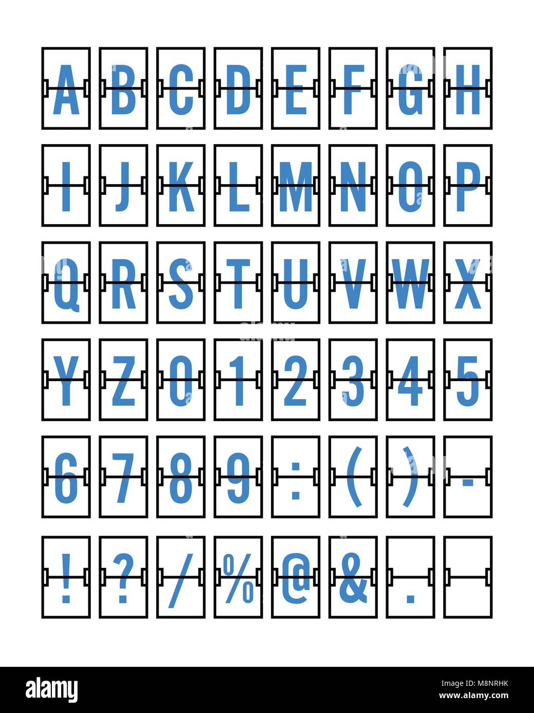 Mécanique de l'aéroport d'un tableau de bord Font Vector Illustration ...