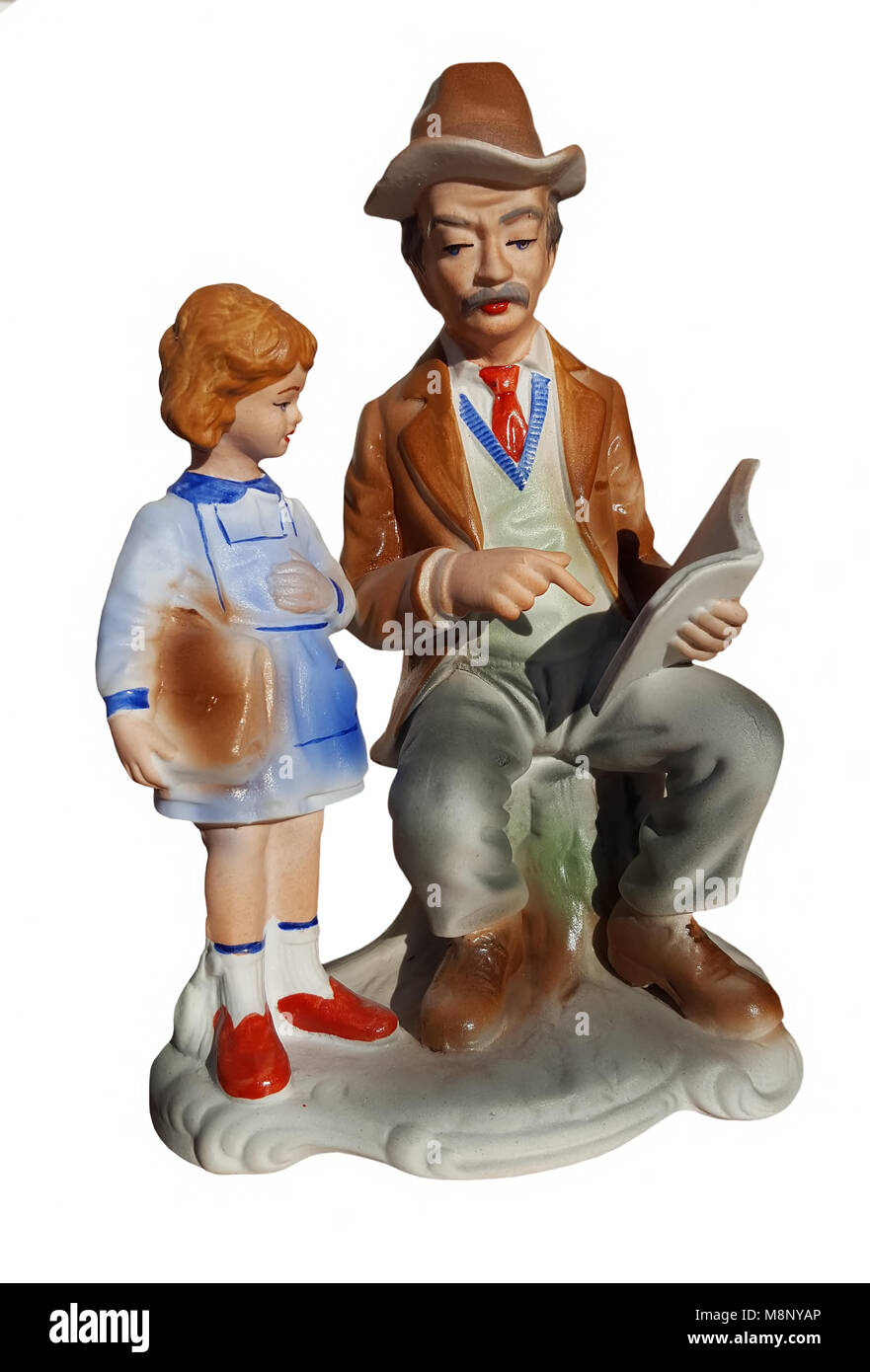 école statue homme et enfant Banque de photographies et d’images à ...