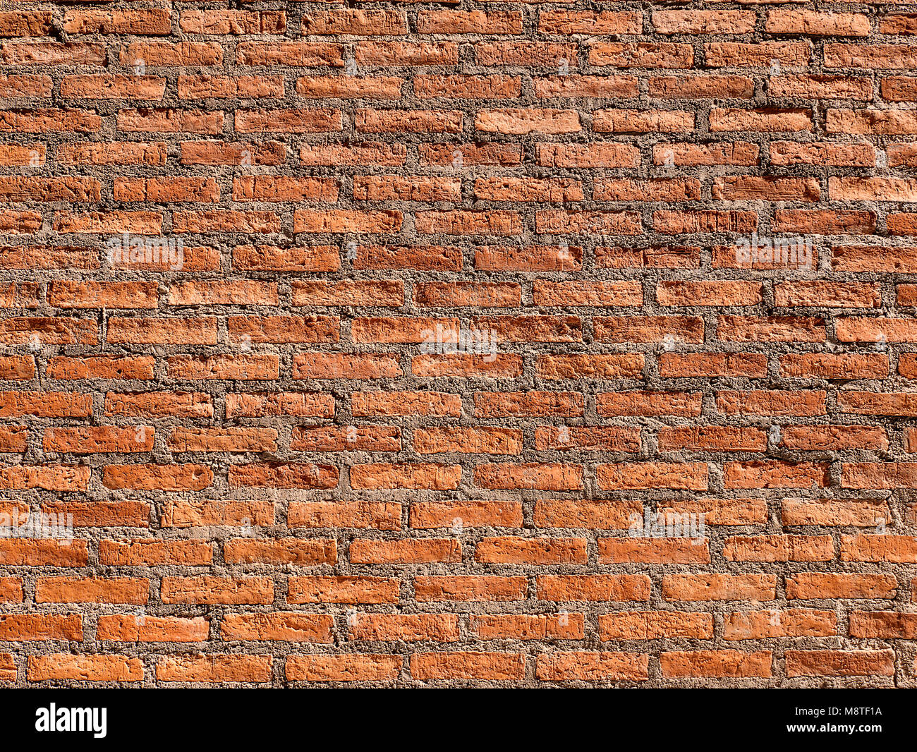 La texture du mur de brique rouge réaliste . Fond rouge brique vide ...