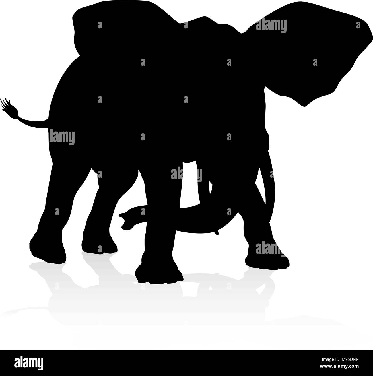 Elephant shadow Banque d'images vectorielles - Alamy
