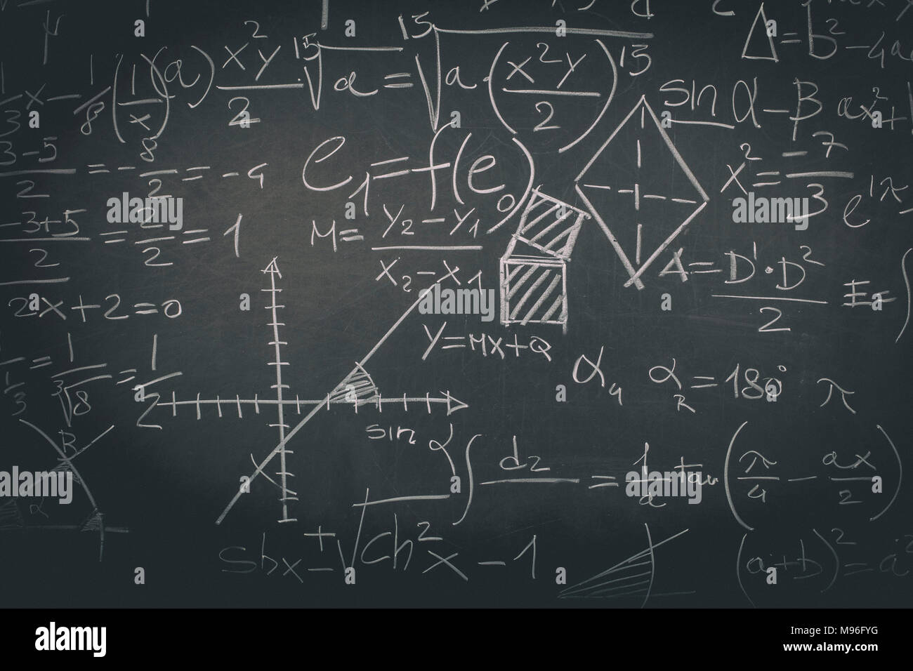 Math problem Banque de photographies et d’images à haute résolution - Alamy