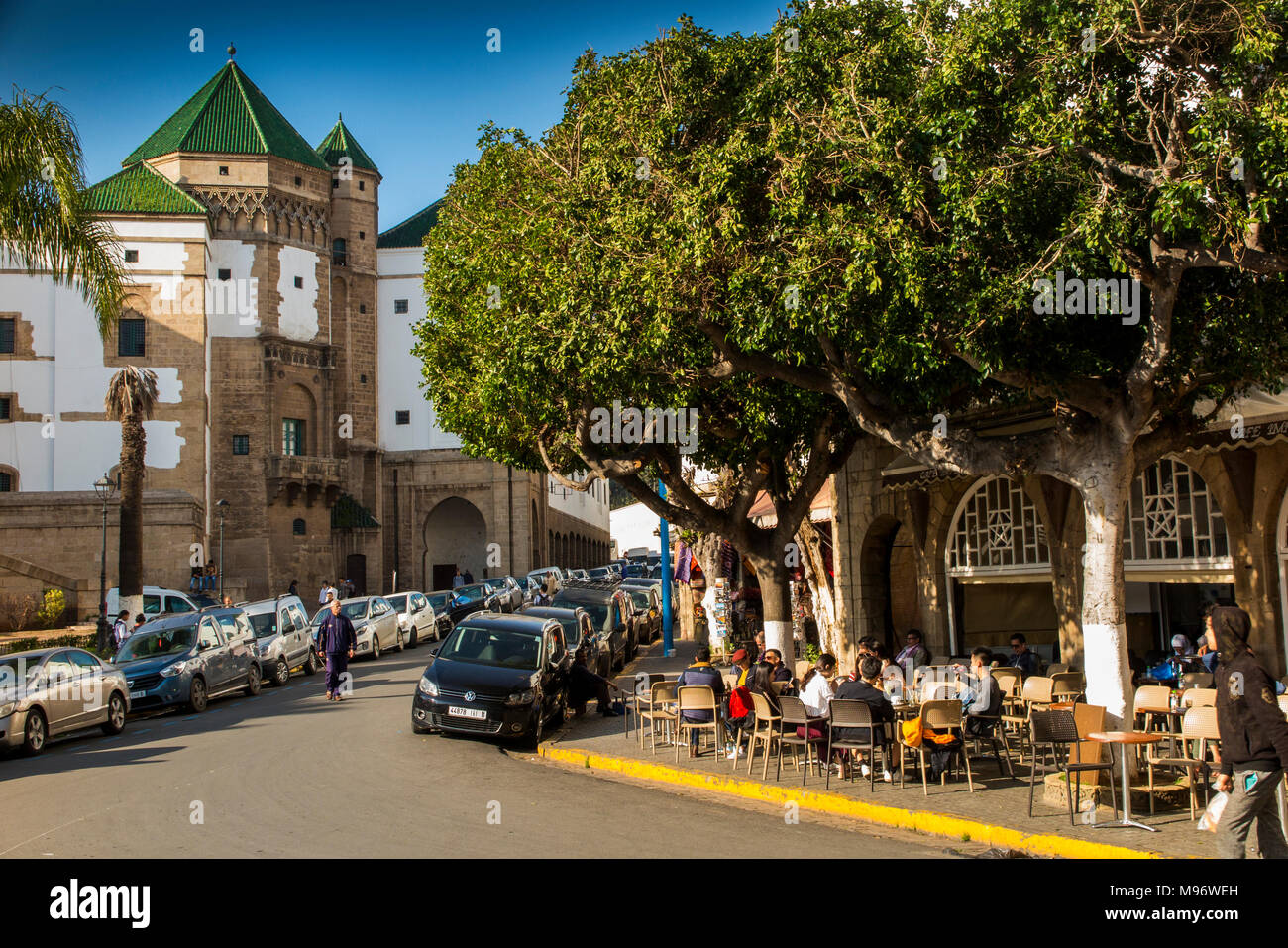 Maroc, Casablanca, Quartier Habous, Café Impérial et du Mahkama Pacha ...