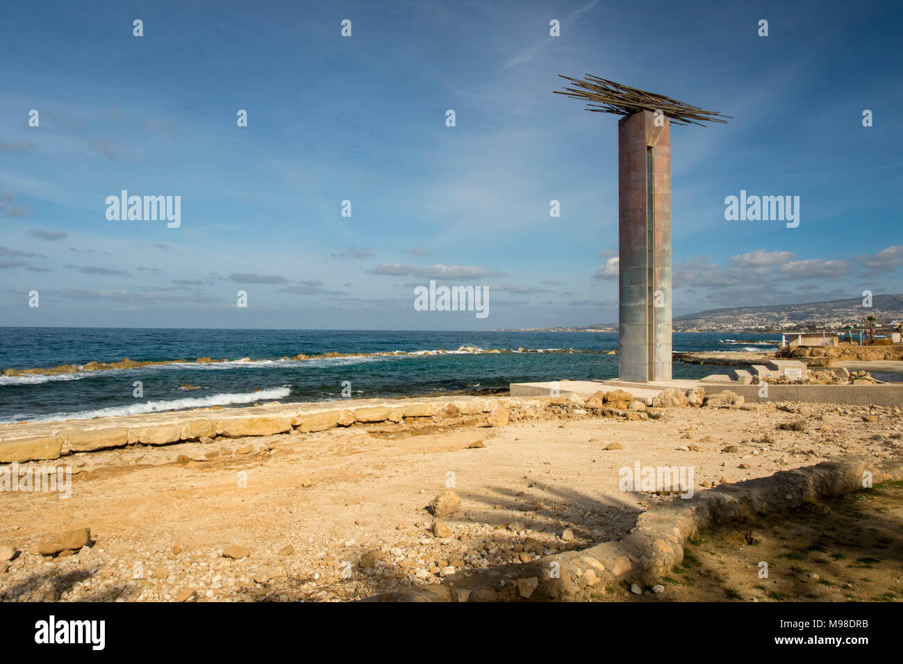 Monument à Georgios Grivas, sur la côte méditerranéenne de Paphos, dans ...