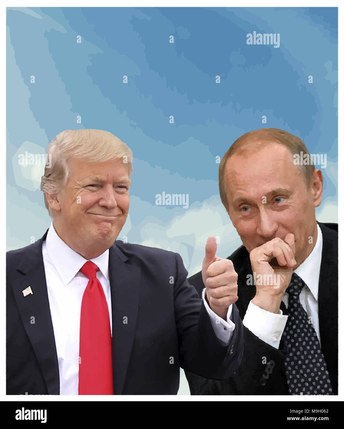 Trump poutine présidents américains Banque de photographies et d’images ...