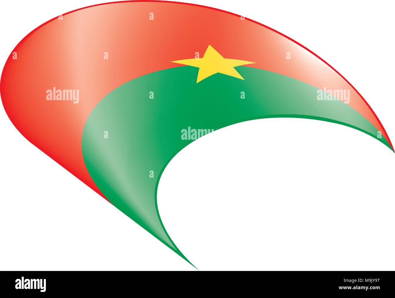 Drapeau Burkina Faso Banque d'images vectorielles - Alamy