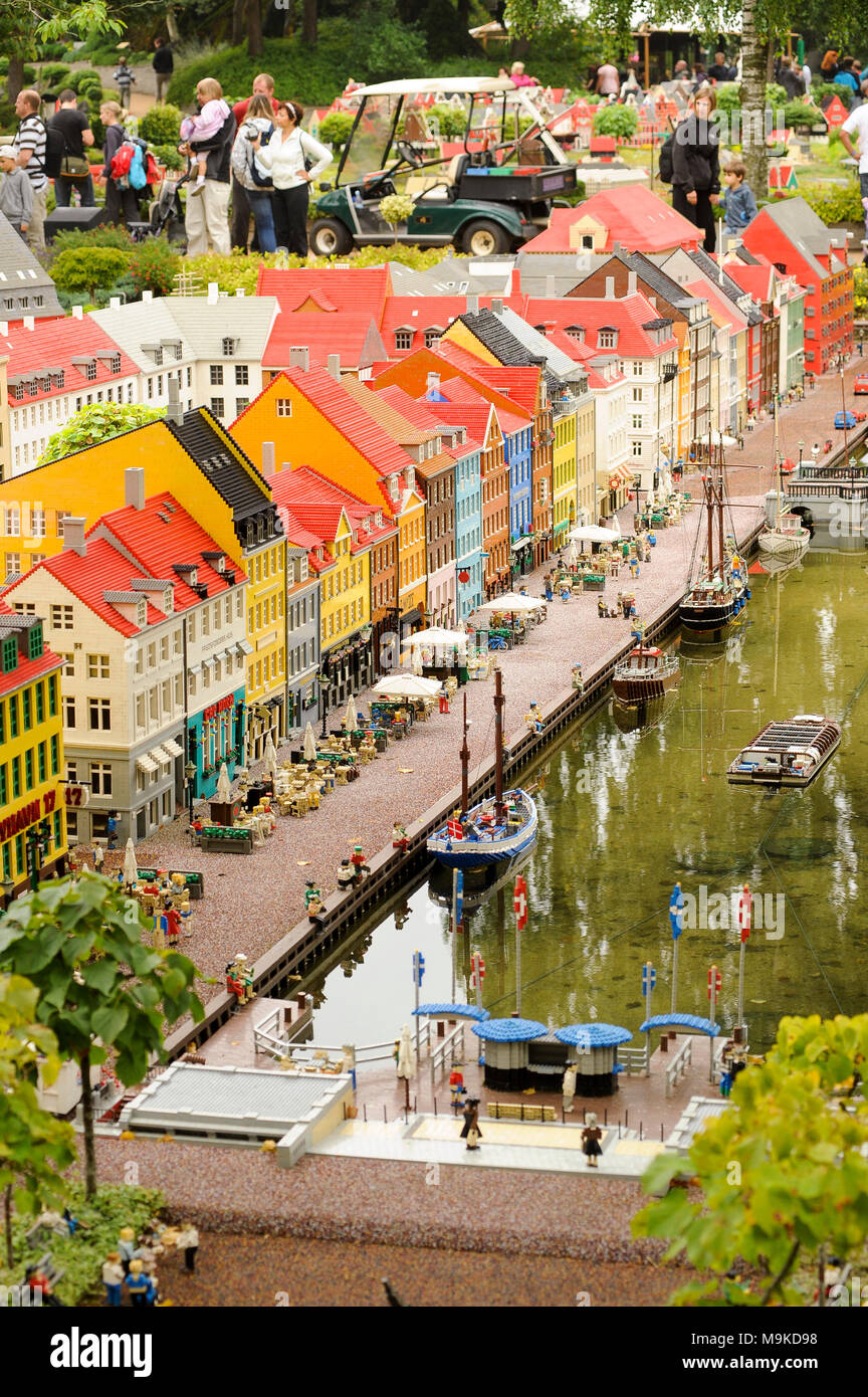 Lego briques Nyhavn à Copenhague, au Danemark en Mini de Legoland ...