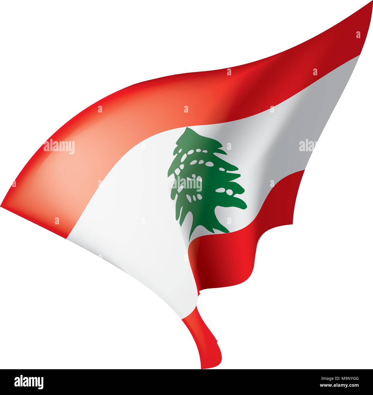 Drapeau national libanais Banque d'images vectorielles - Alamy