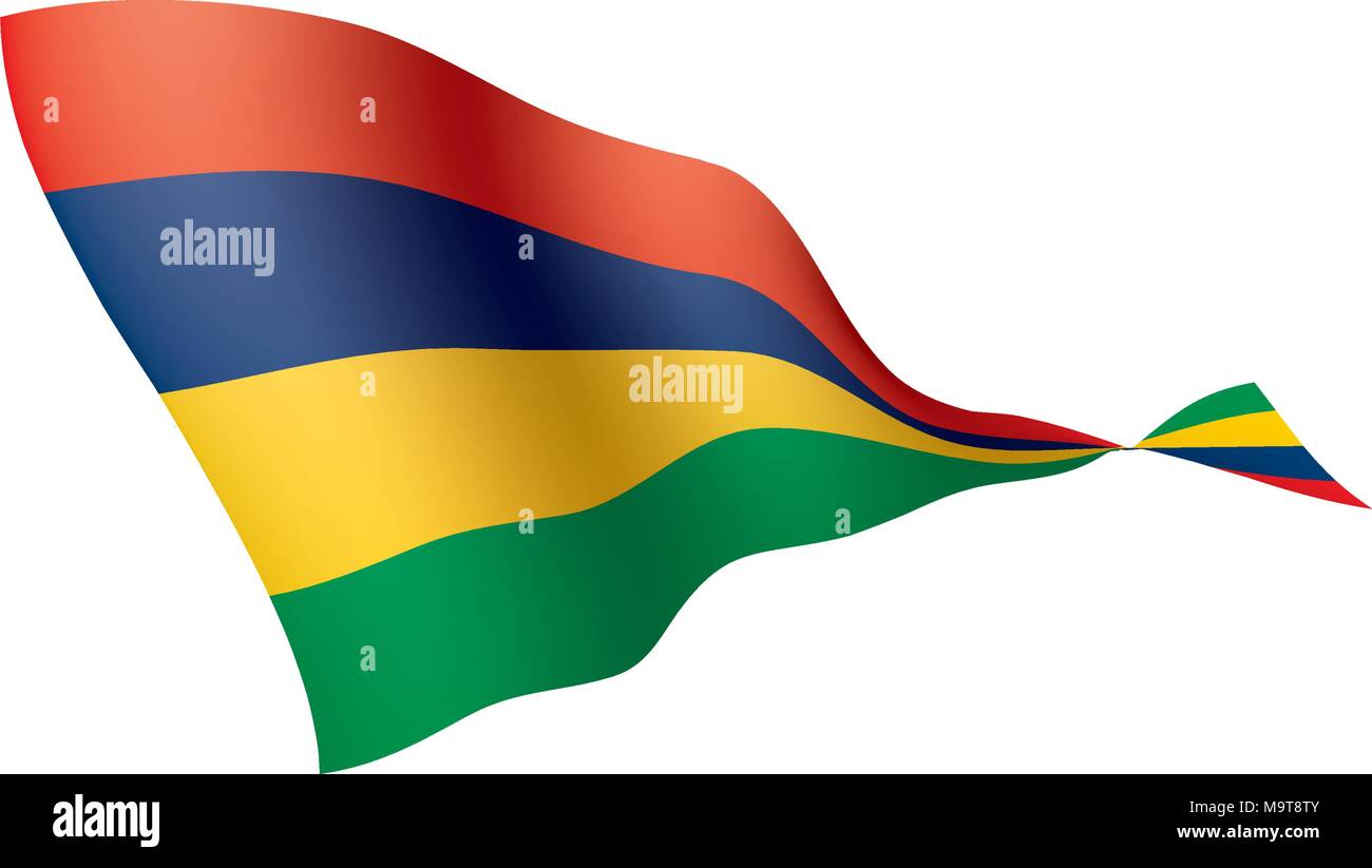 Drapeau de l'Ile Maurice, vector illustration Image Vectorielle Stock ...