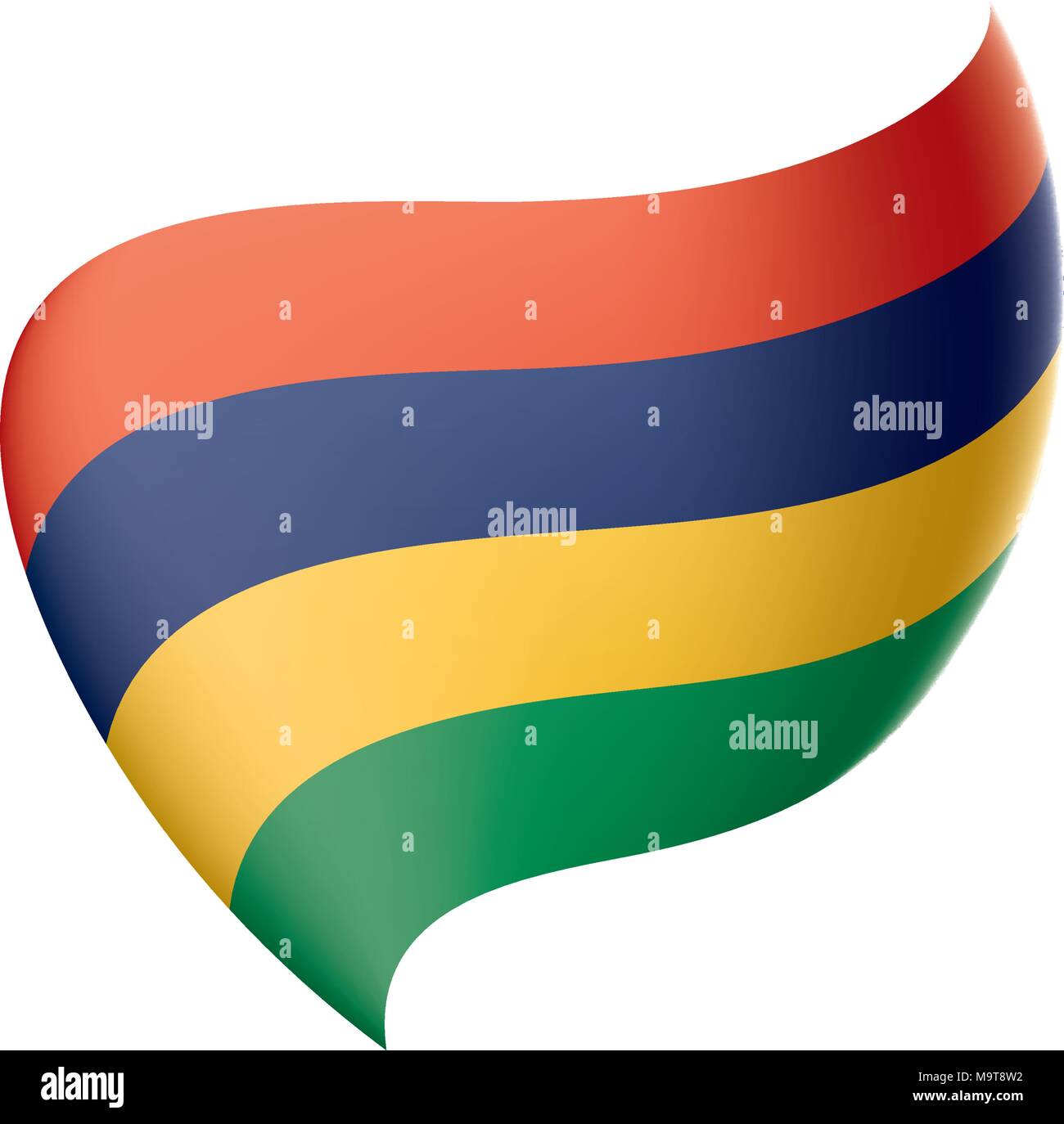 Drapeau de l'Ile Maurice, vector illustration Image Vectorielle Stock ...
