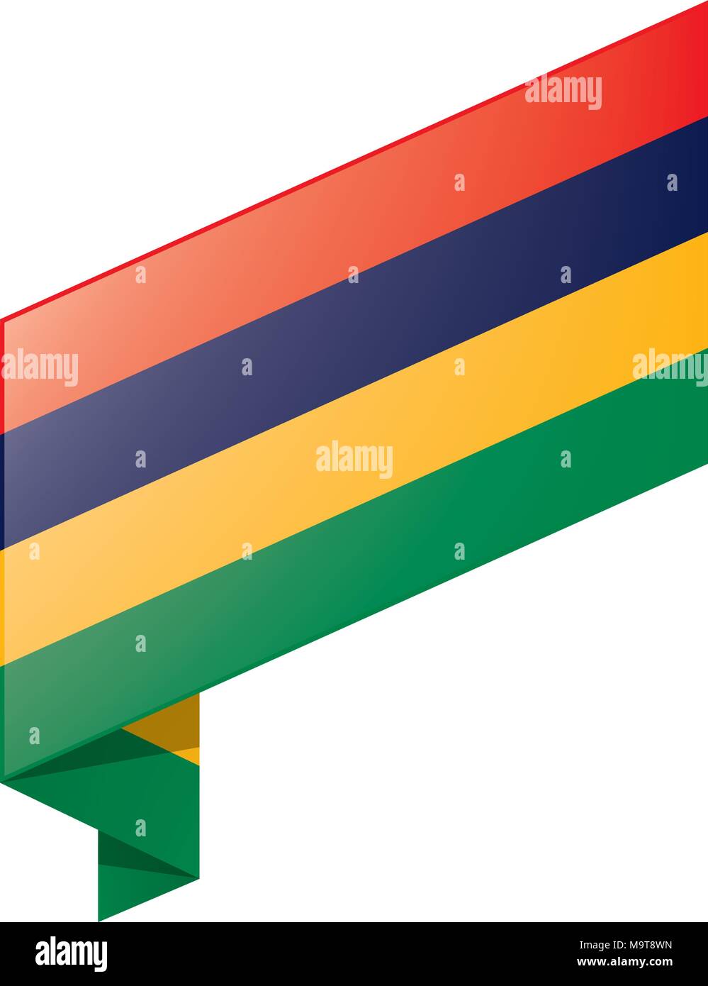 Drapeau de l'Ile Maurice, vector illustration Image Vectorielle Stock ...