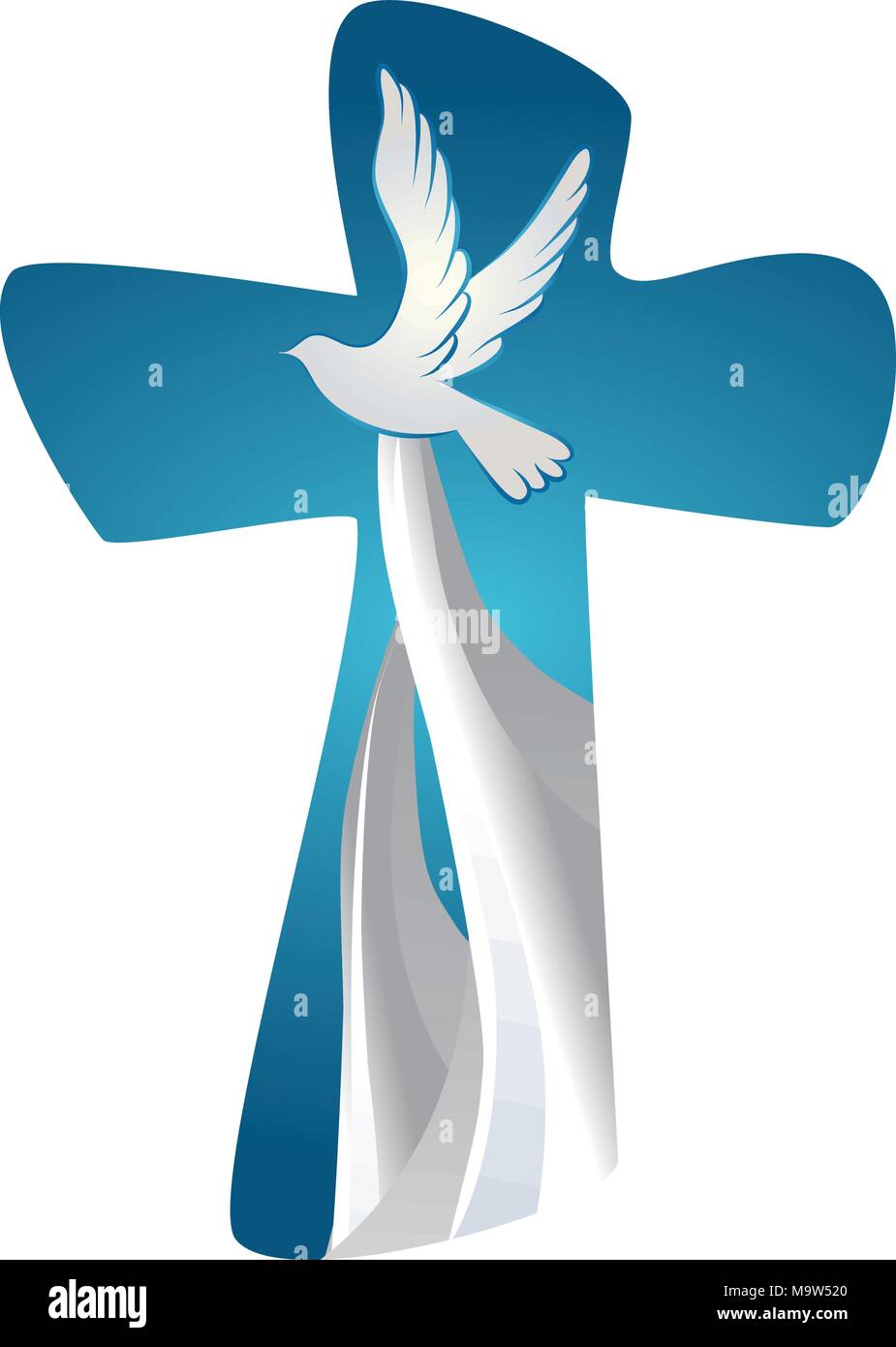 Dove With Cross Symbol Photos & Dove With Cross Symbol Images - Alamy