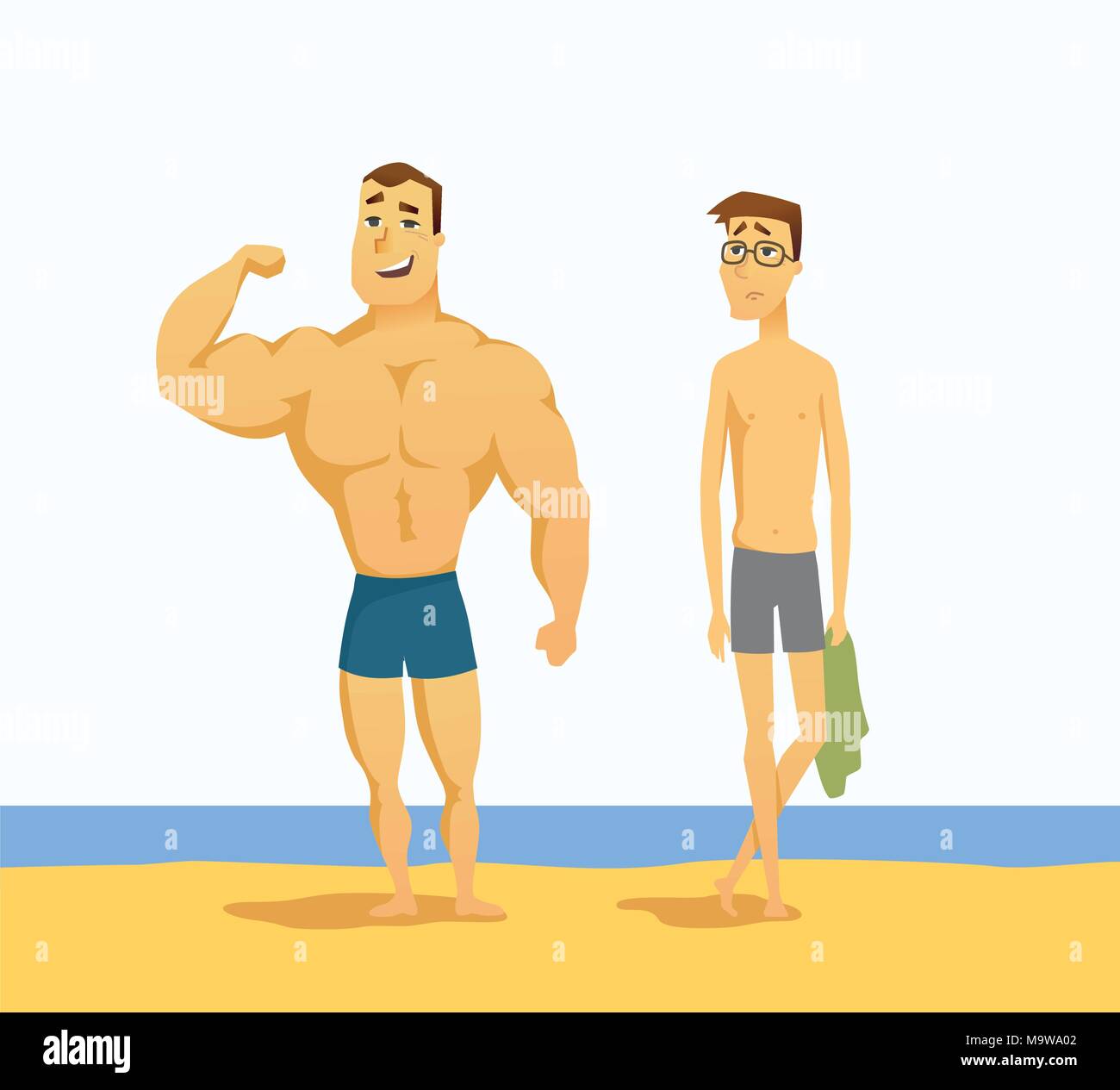 Bodybuilder illustration biceps Banque de photographies et d’images à ...