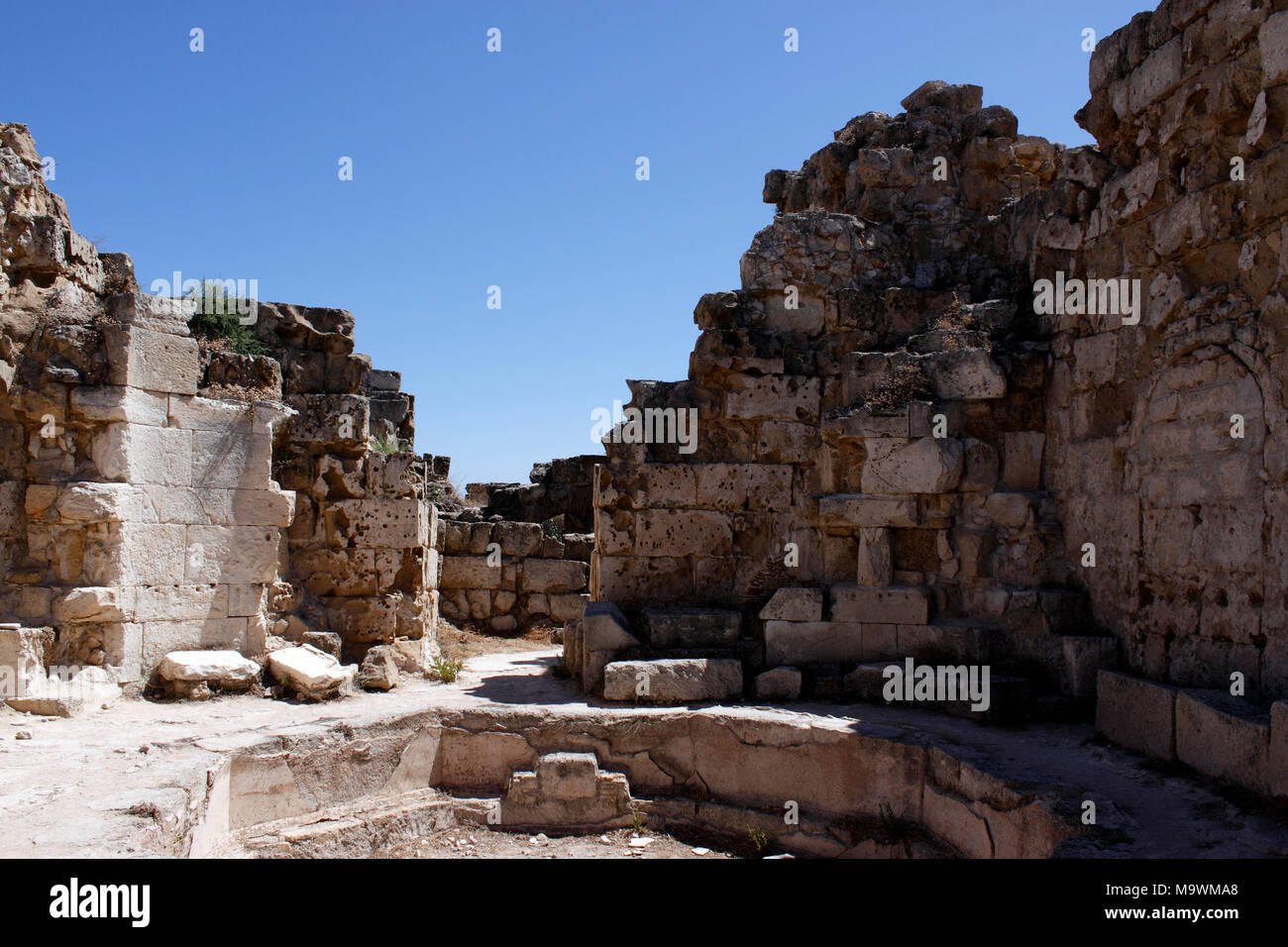 Salamine anciennes ruines romaines du nord de chypre Banque de ...