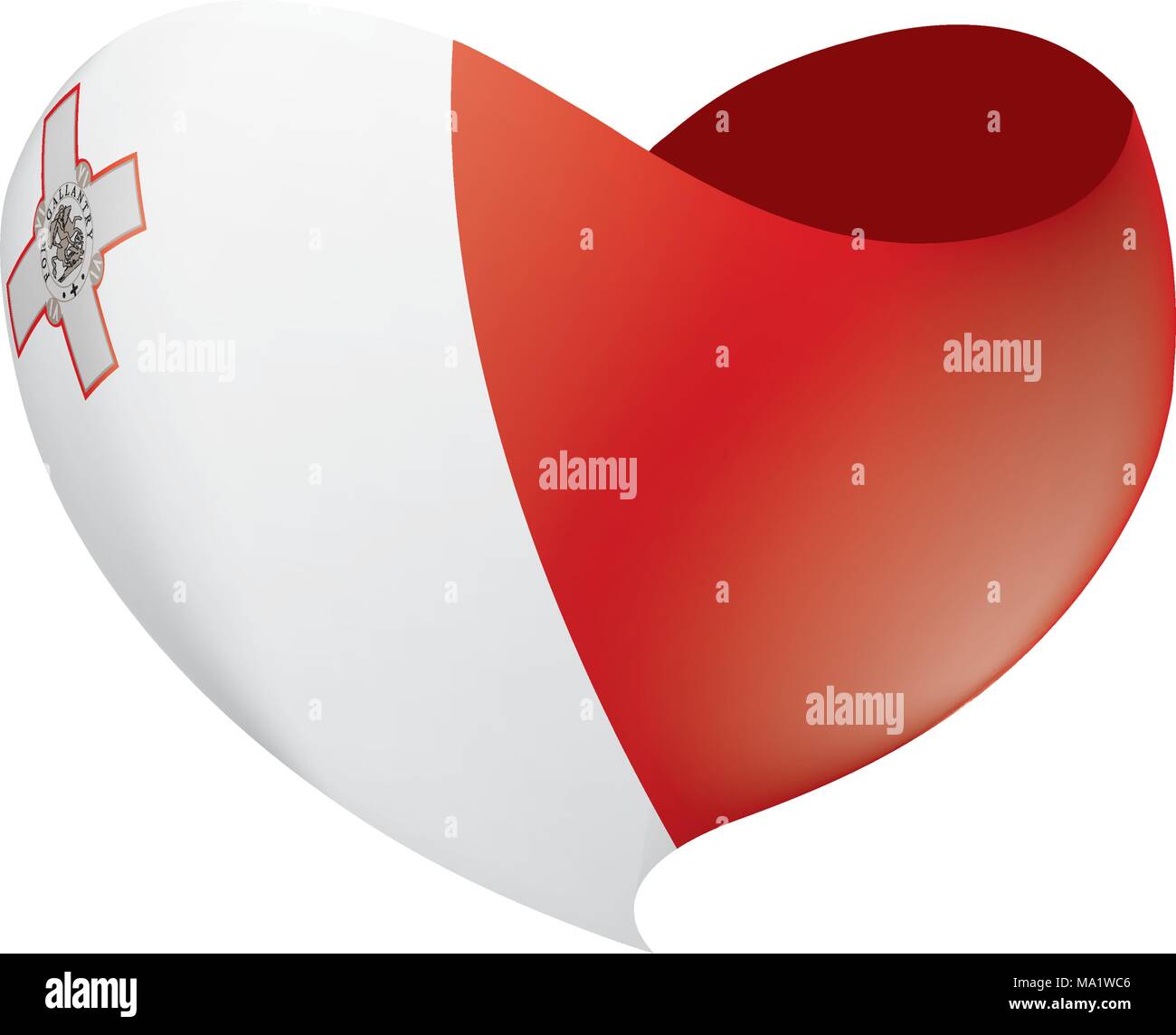 Drapeau Malte, vector illustration Image Vectorielle Stock - Alamy