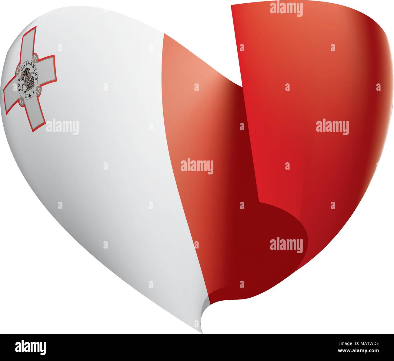 Drapeau Malte, vector illustration Image Vectorielle Stock - Alamy