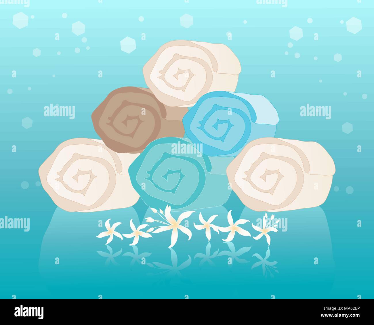 Traitements de spa de jour Banque d'images vectorielles - Alamy