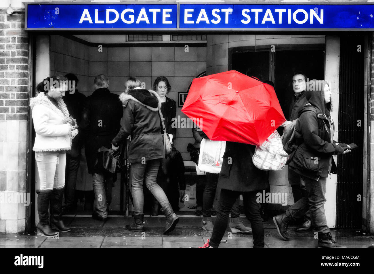 Station de métro aldgate east Banque de photographies et d’images à ...