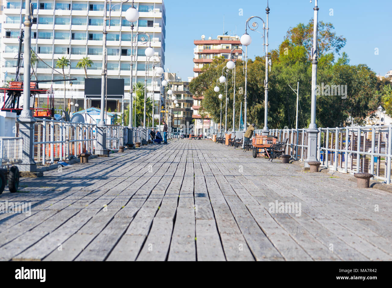 Finikoudes front de mer de larnaca Banque de photographies et d’images ...