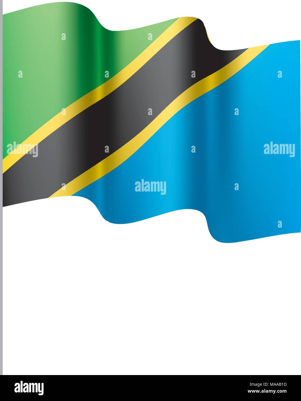 Drapeau tanzanie Banque d'images vectorielles - Alamy