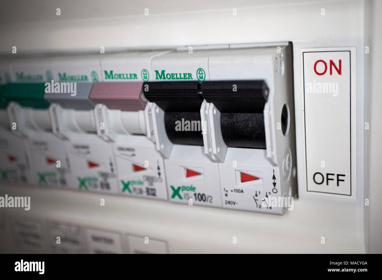 Tableau de distribution Banque de photographies et d’images à haute résolution - Alamy