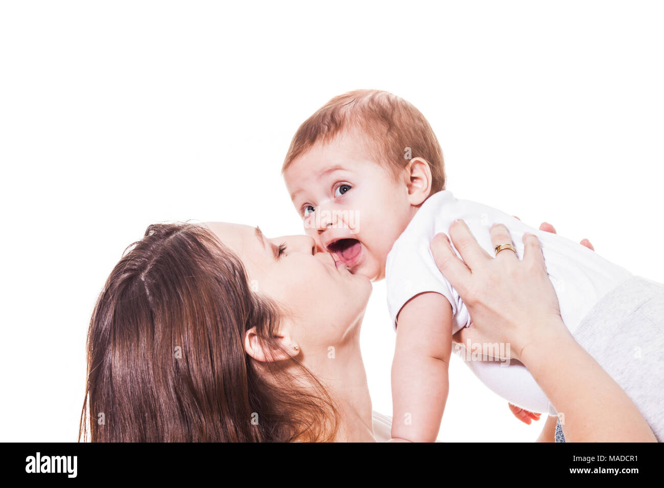 Enfant Fille Embrasse Garçon Banque De Photographies Et Dimages à